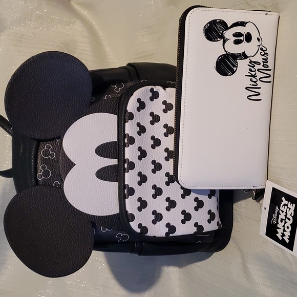 Bags | Aldi 224 Mickey Mouse Mini Backpack And Wallet | Poshmark